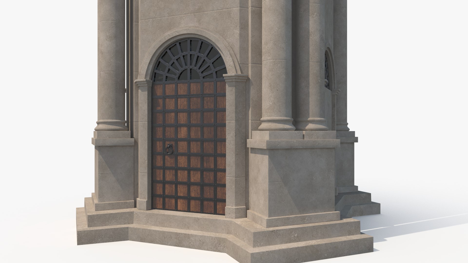 3D Ancient Clock Tower - TurboSquid 2289766