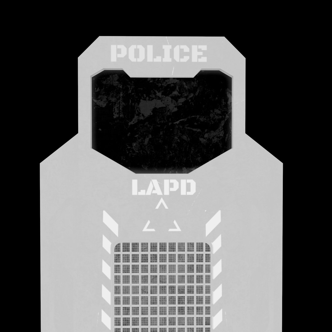 3D Sci-fi Police Shield Model - TurboSquid 1869324