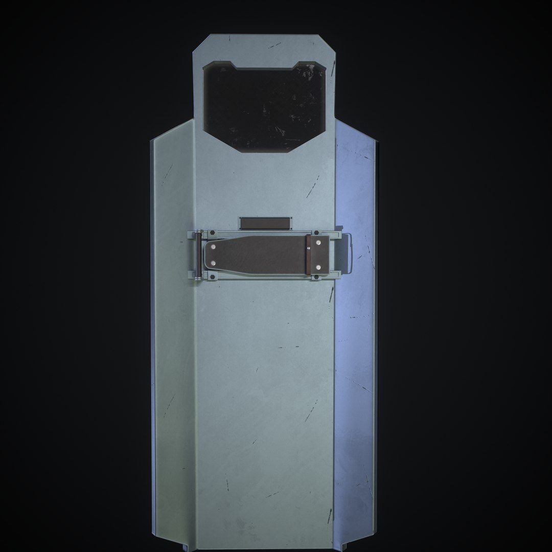 3D Sci-fi Police Shield Model - TurboSquid 1869324