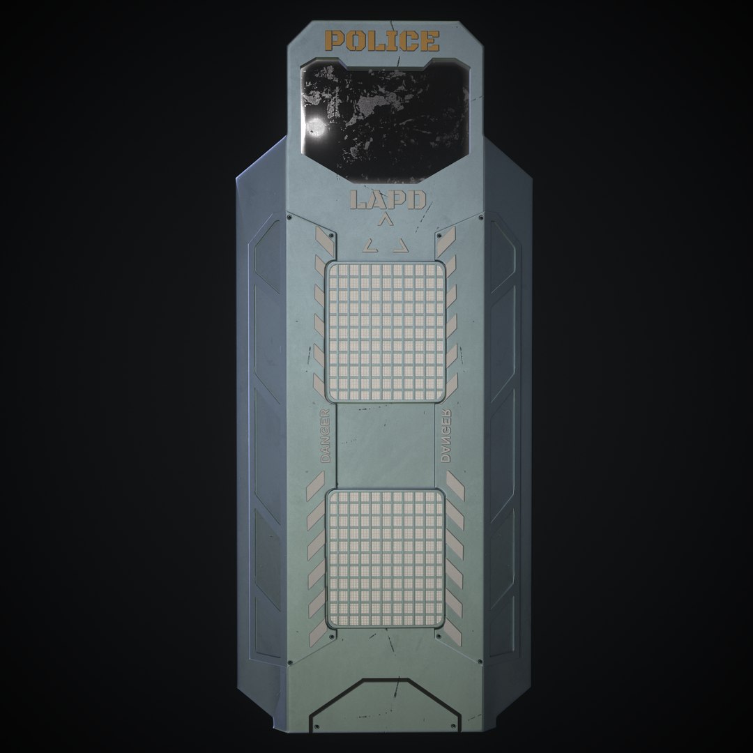 3D Sci-fi Police Shield Model - TurboSquid 1869324