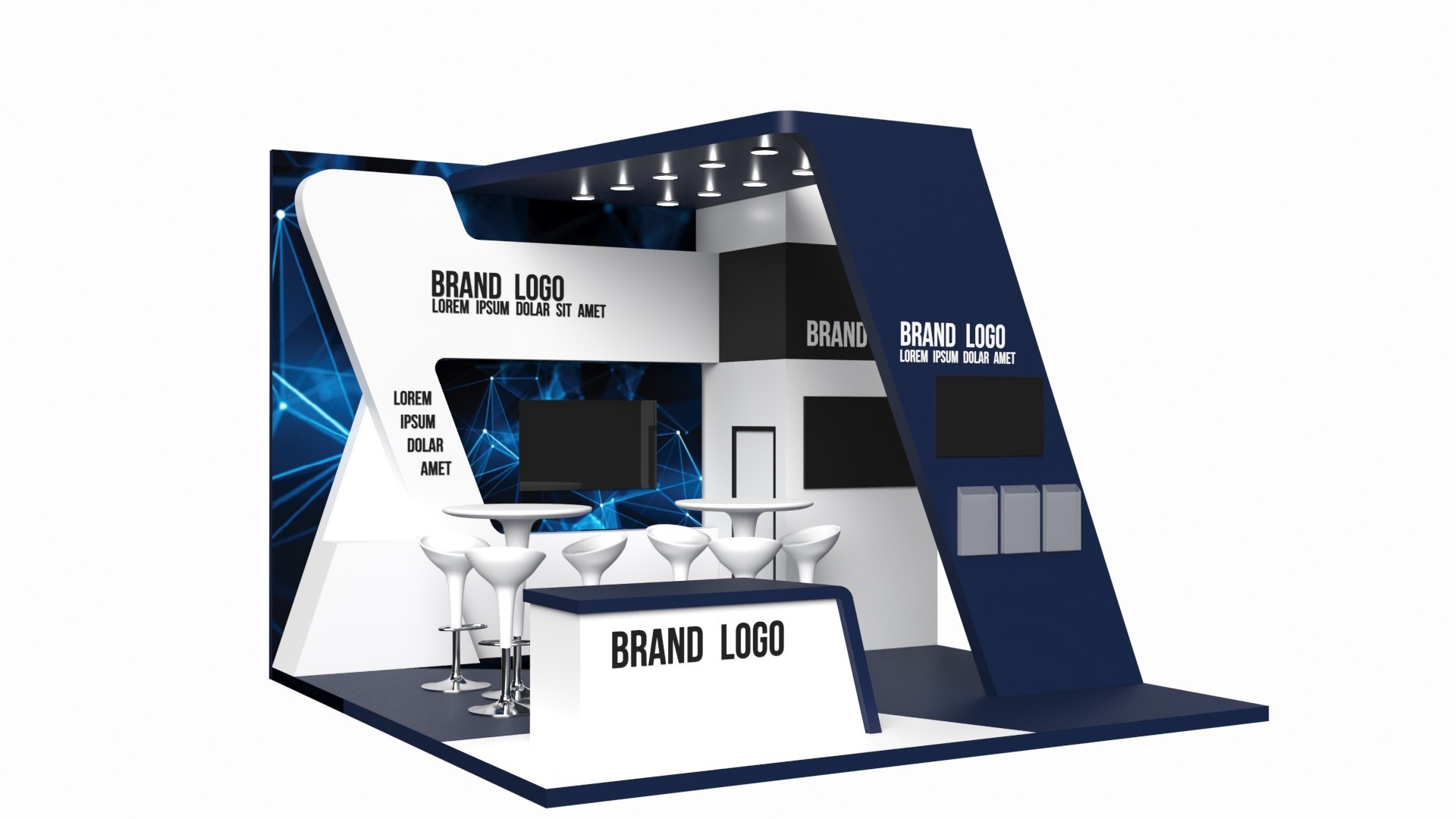 Stand Advertising Model - TurboSquid 1620846