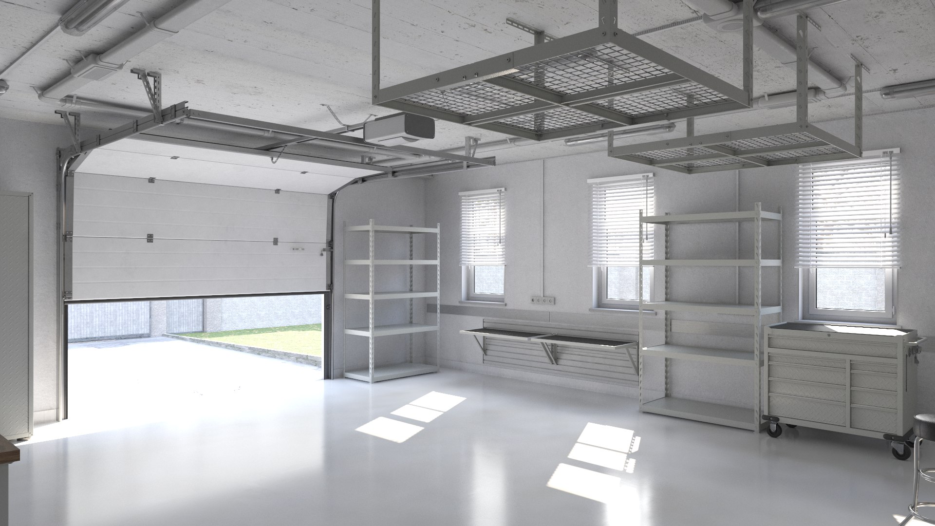 3D Home Garage Interior 1 Vray - TurboSquid 2126949