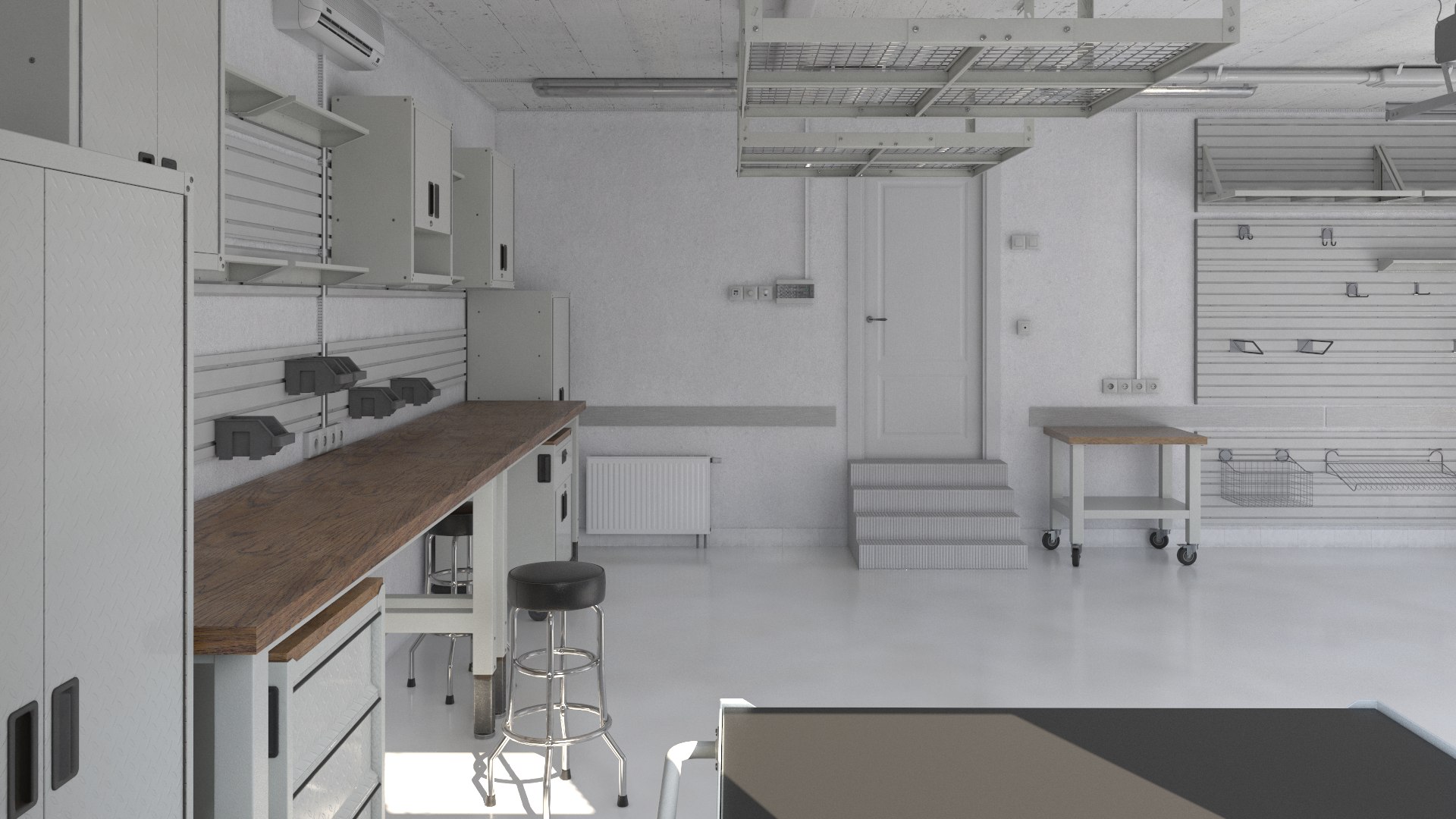 3D Home Garage Interior 1 Vray - TurboSquid 2126949