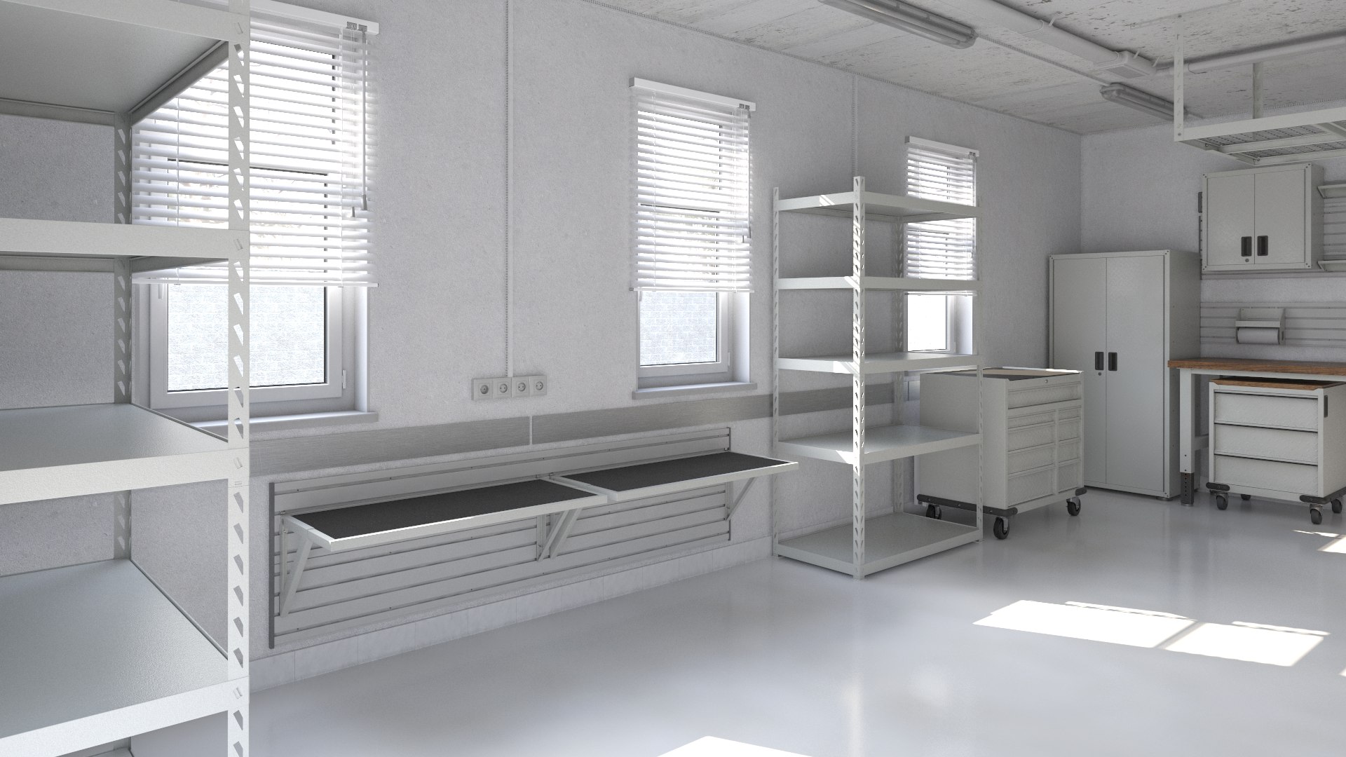 3D Home Garage Interior 1 Vray - TurboSquid 2126949