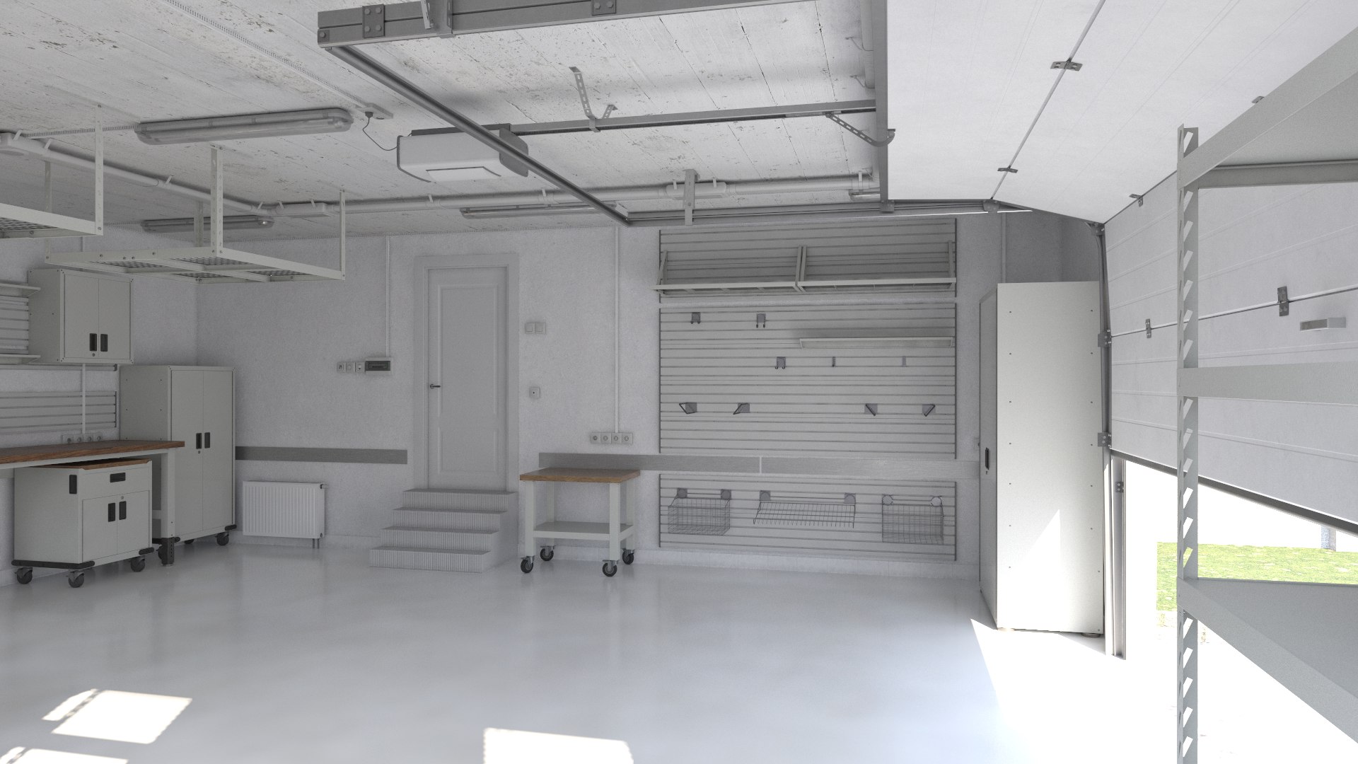 3D Home Garage Interior 1 Vray - TurboSquid 2126949