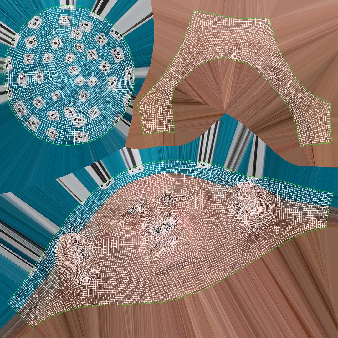 3D Homer Human Head Wink Left AU46 Clean Scan - TurboSquid 1748820