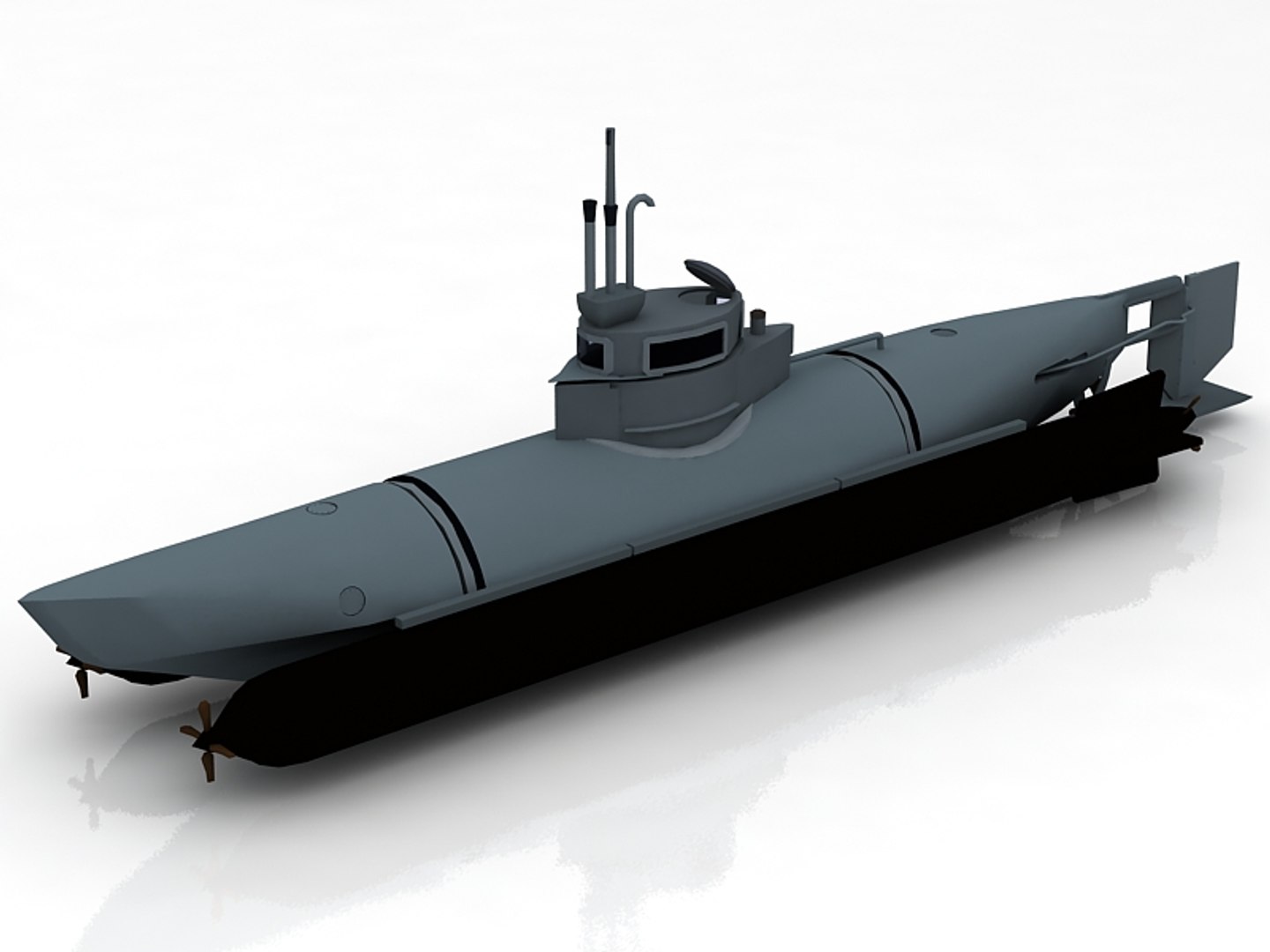 Bieber German Mini Submarine 3D model - TurboSquid 1784354