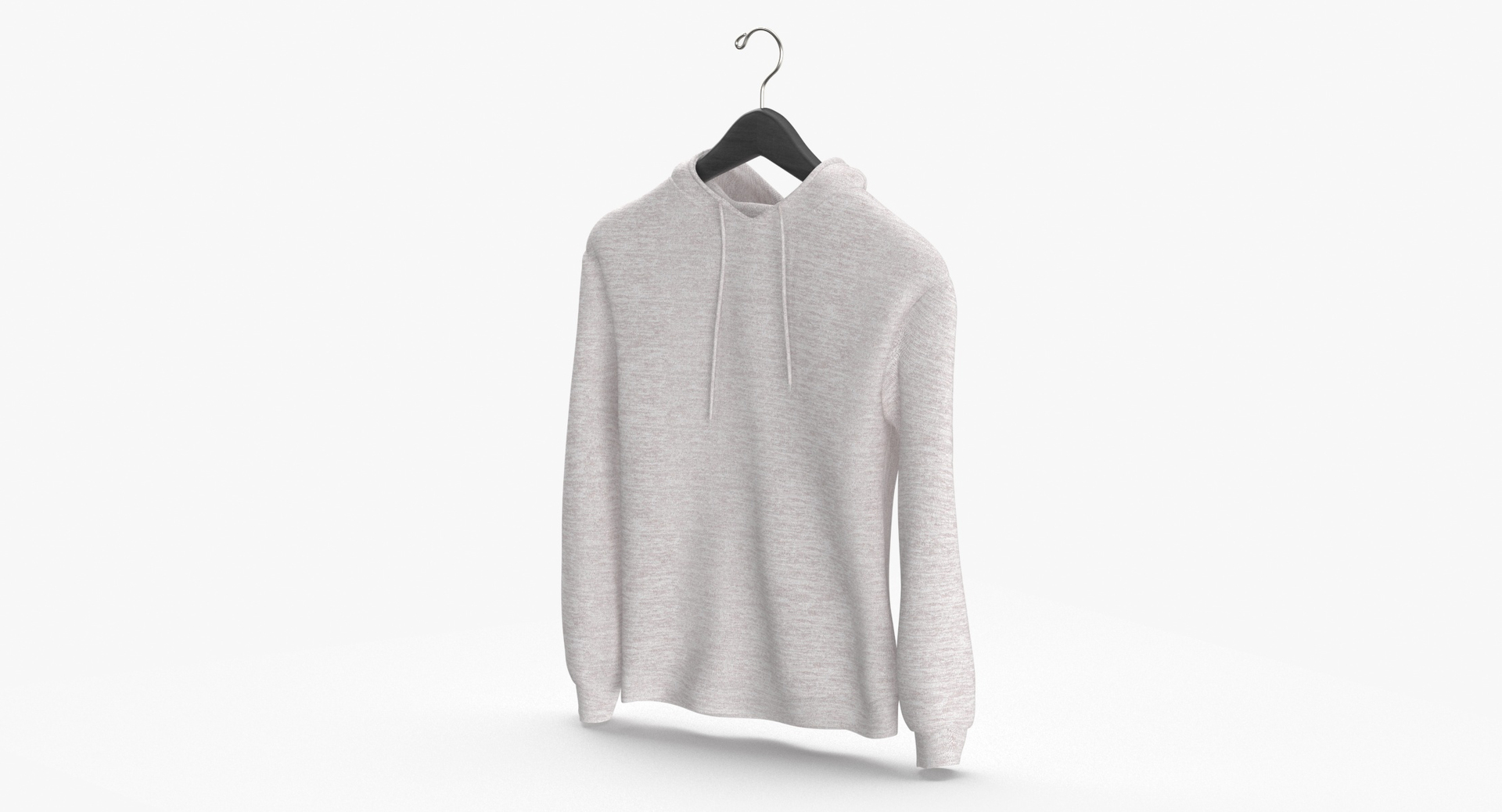 3D Hooded Sweatshirt Hanging Female No Pocket Blank White And Branded ...