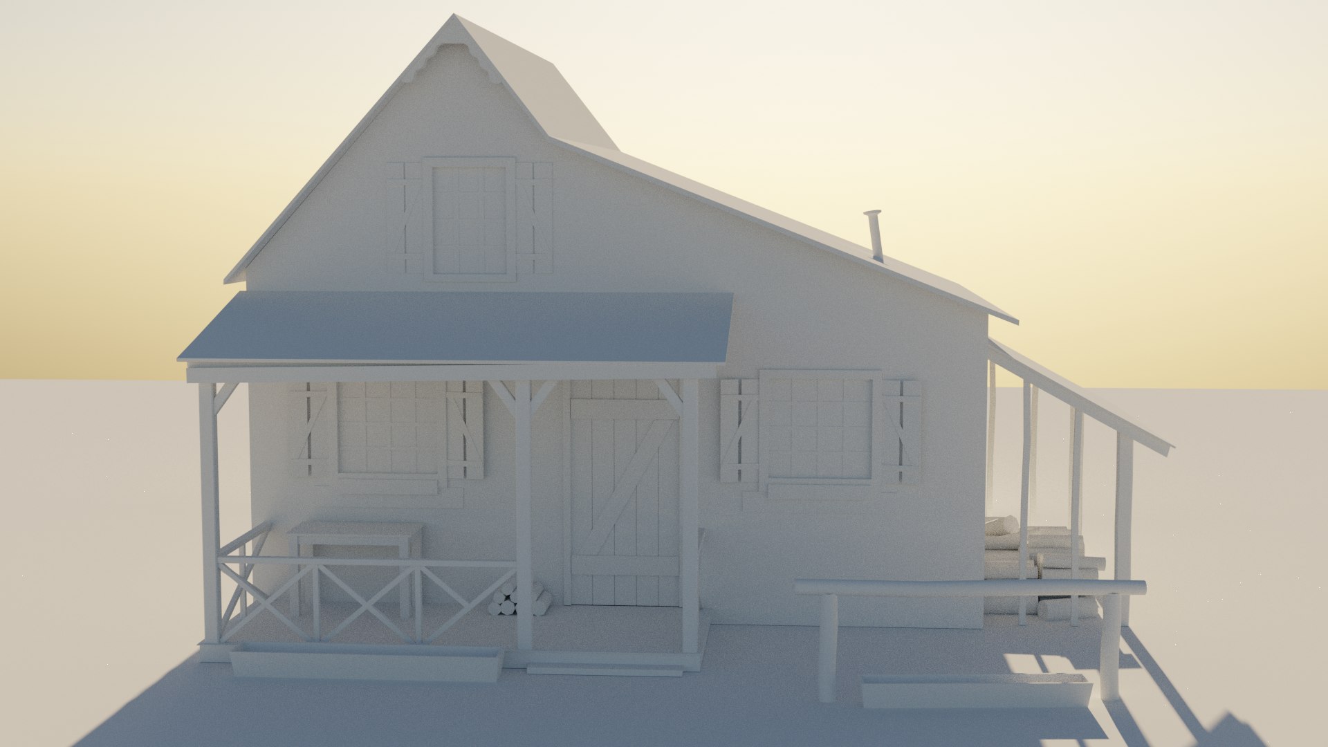 Old House Model - TurboSquid 1785016
