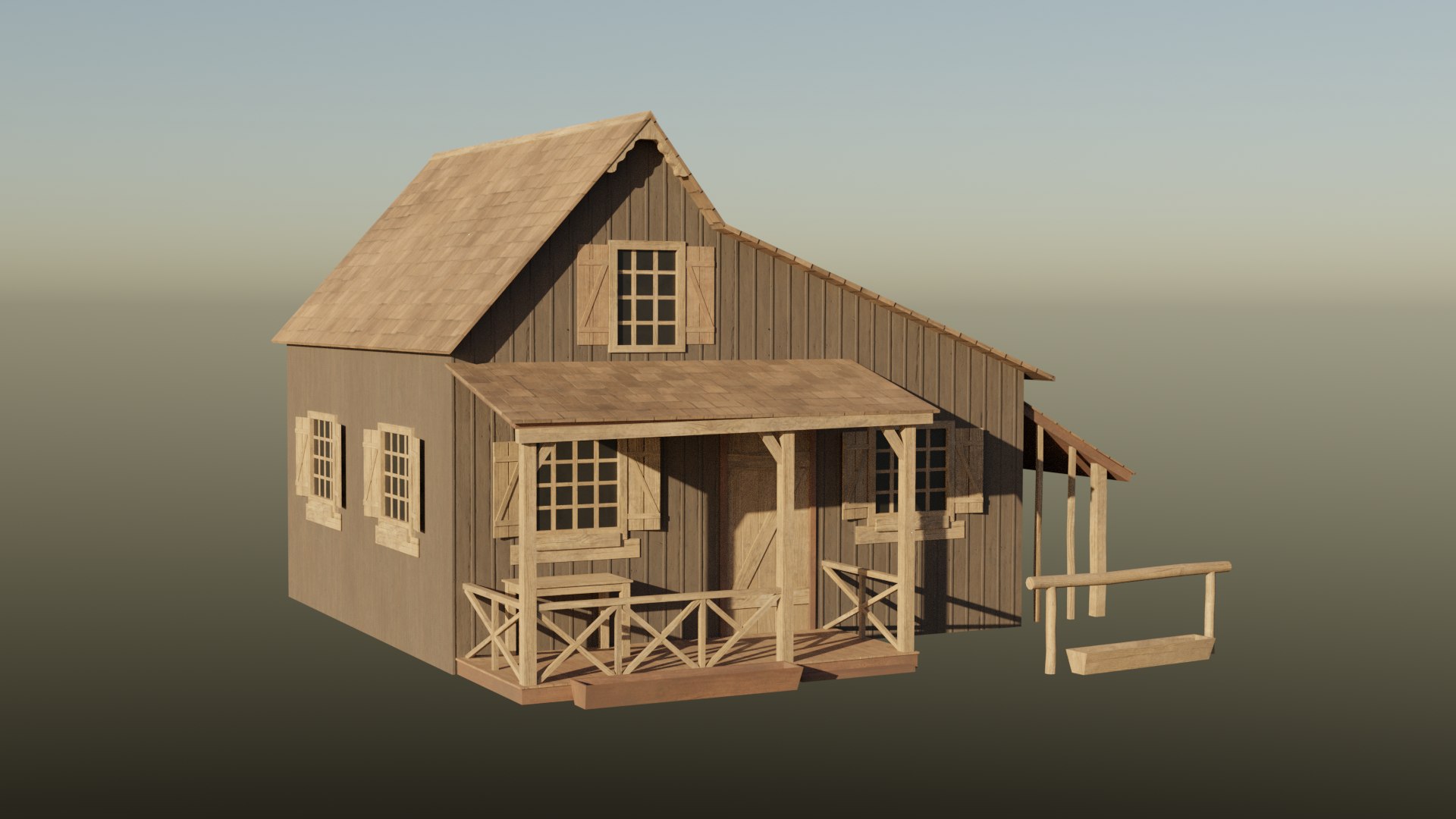 Old House Model - TurboSquid 1785016