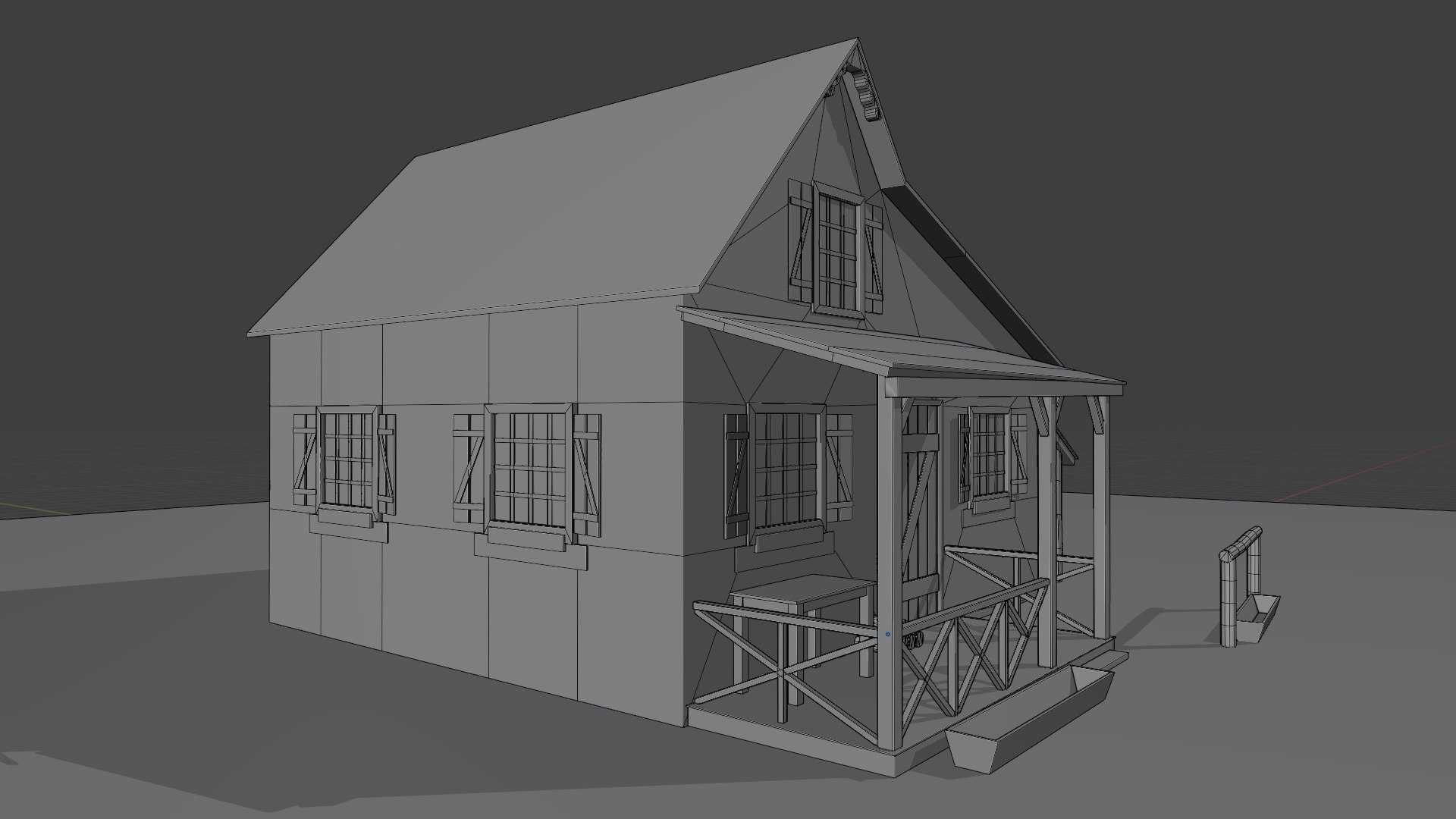 Old House Model - TurboSquid 1785016