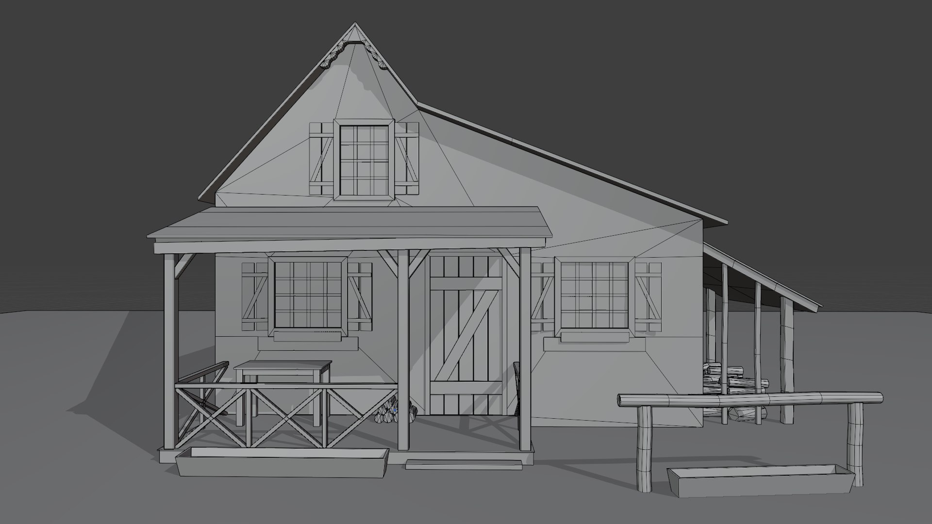 Old House Model - TurboSquid 1785016
