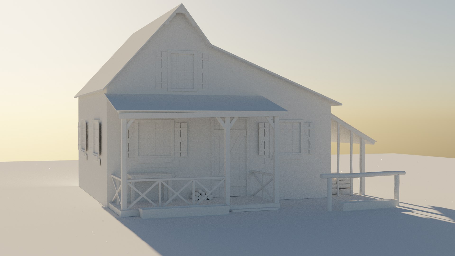 Old House Model - TurboSquid 1785016