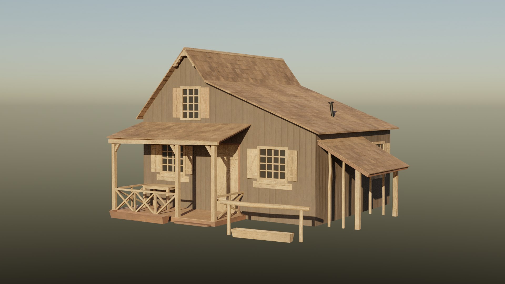 Old House Model - TurboSquid 1785016
