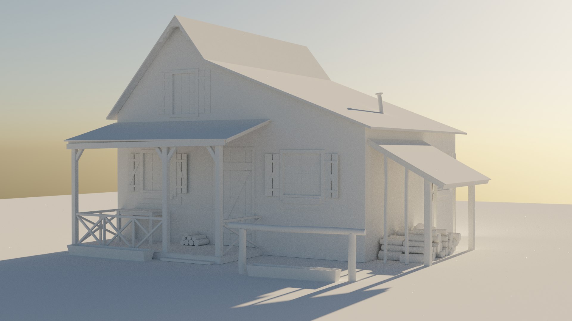 Old House Model - TurboSquid 1785016
