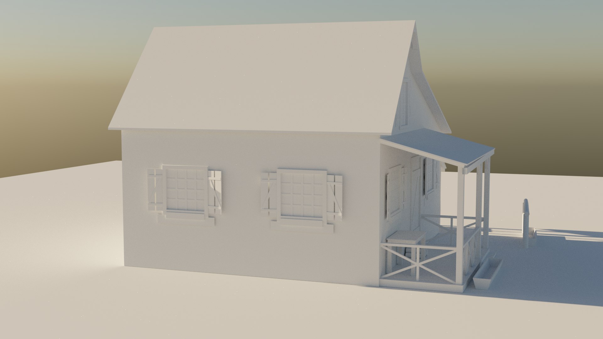 Old House Model - TurboSquid 1785016