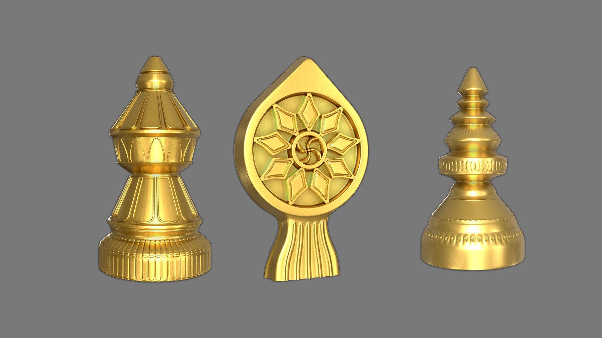 3D Handcrafted Brass Gajur Model - TurboSquid 2430386