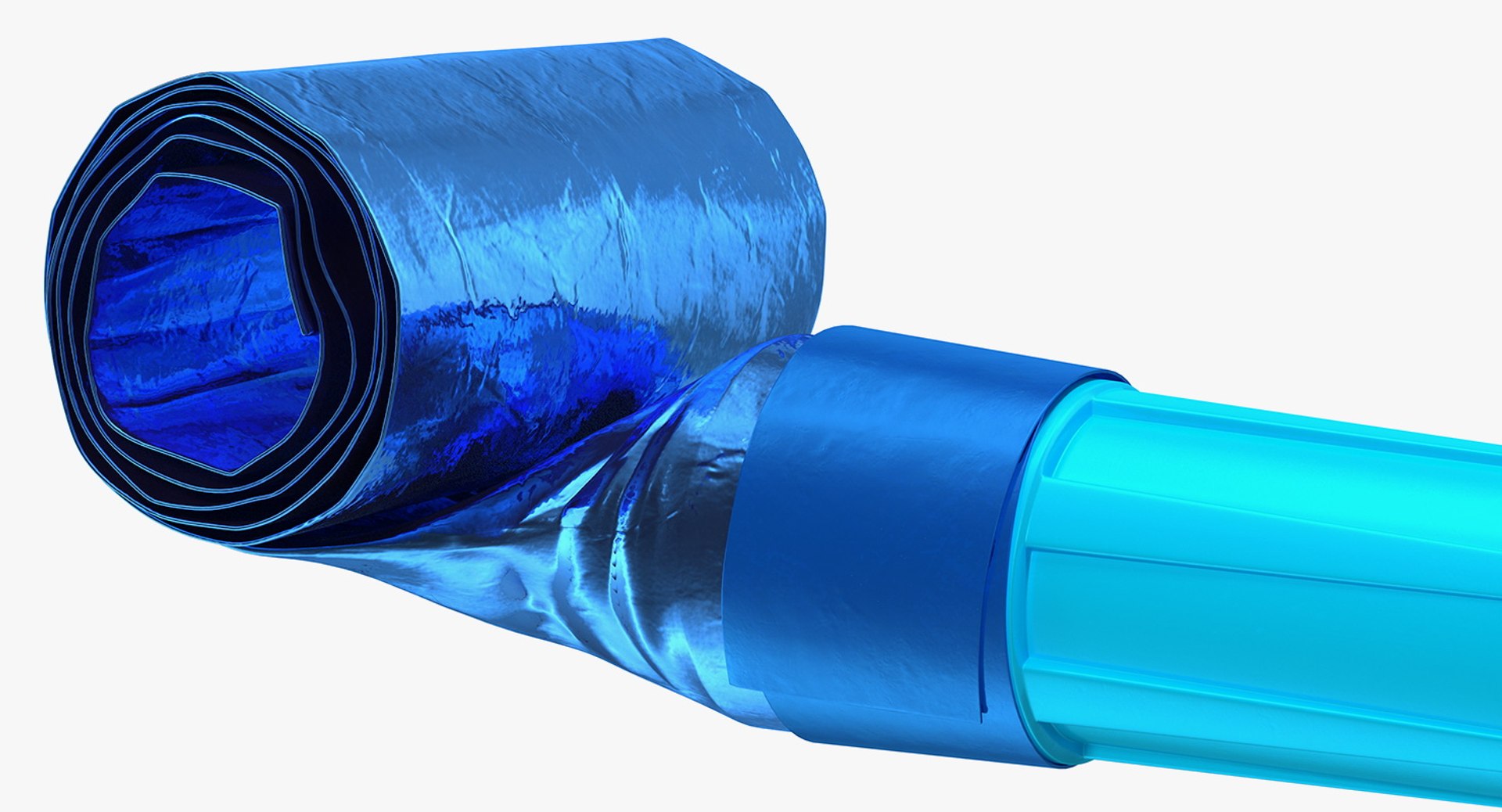 3D Blue Air Whistle - TurboSquid 1388225