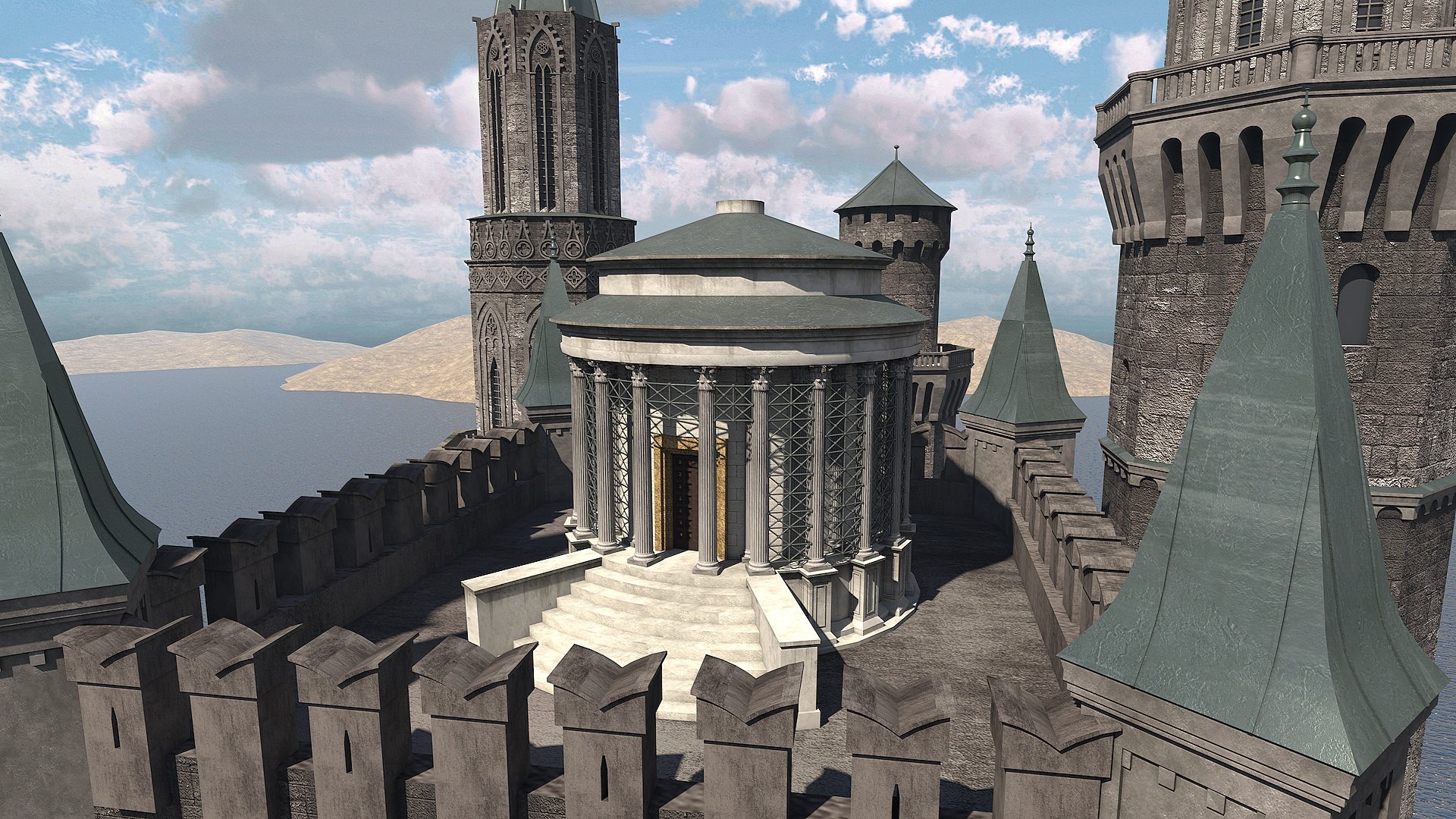 Great Castle 3D Model - TurboSquid 2181430