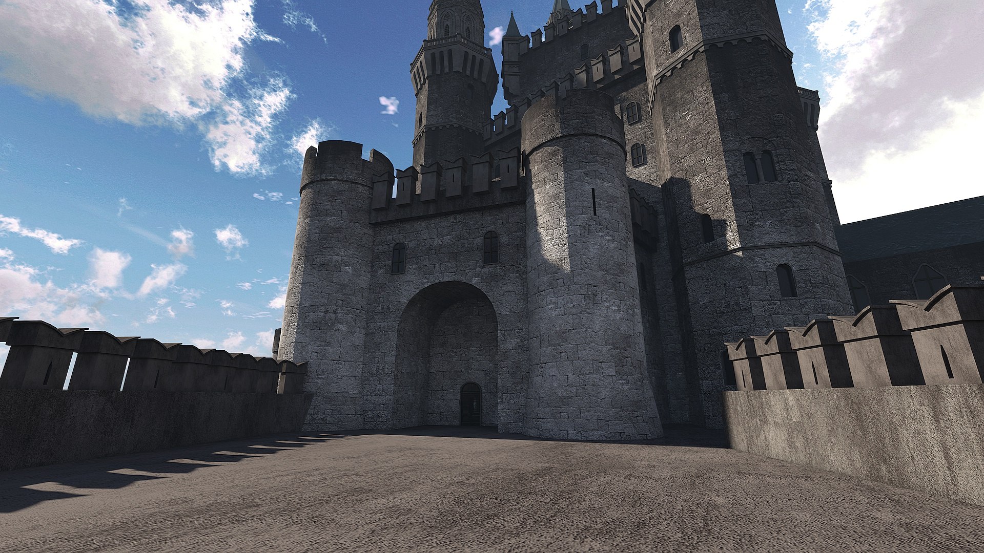 Great Castle 3D Model - TurboSquid 2181430