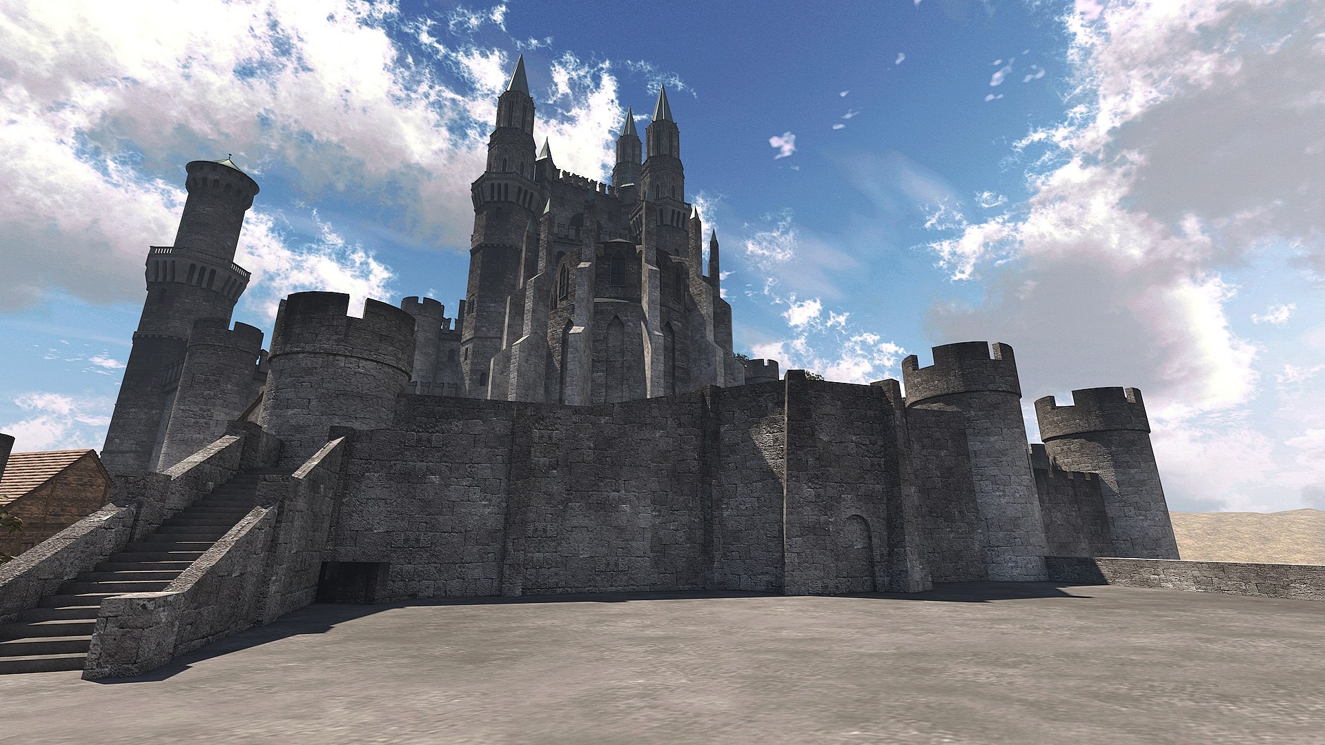 Great Castle 3D Model - TurboSquid 2181430