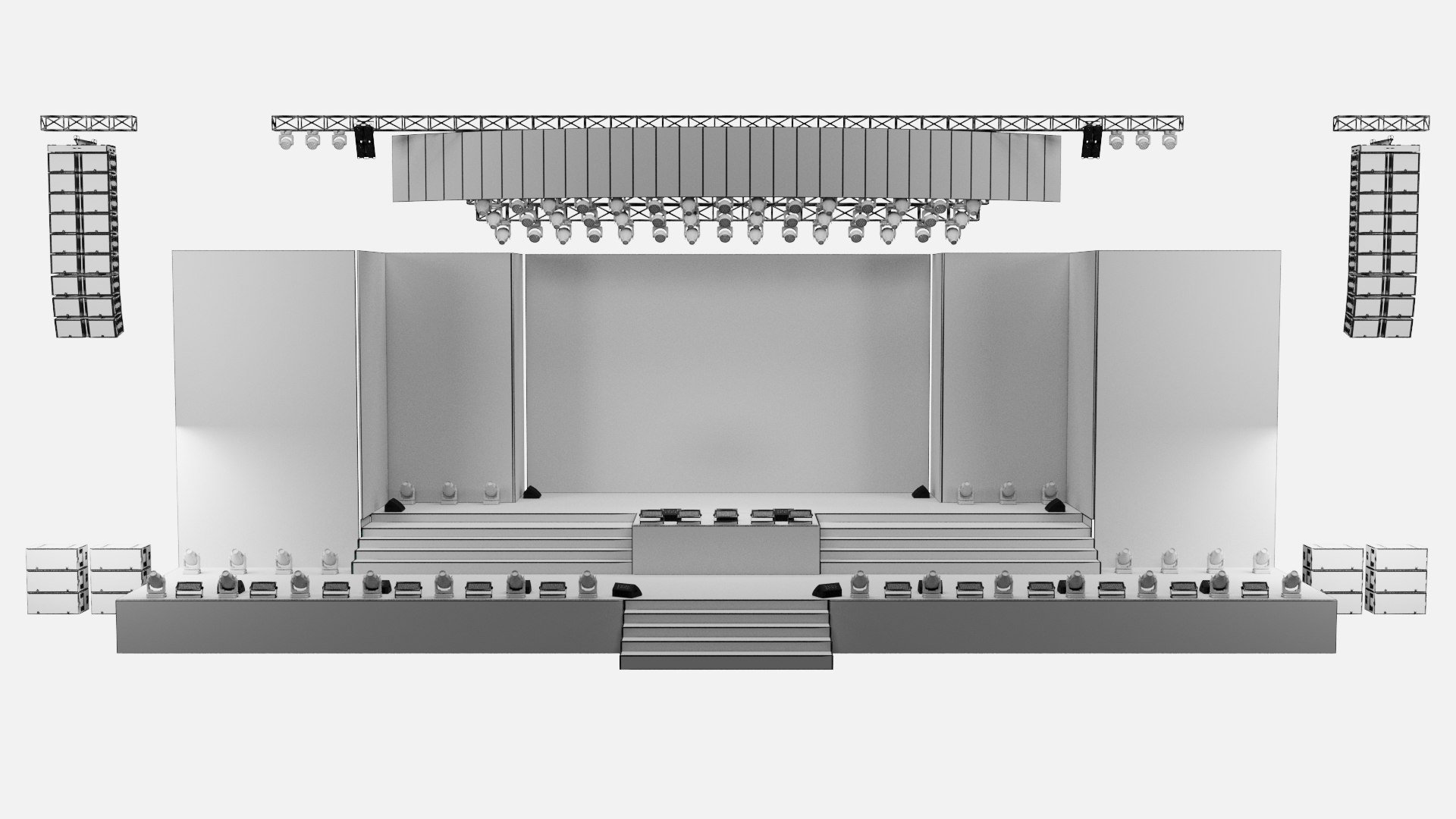 3D Concert Stage 4 Design - TurboSquid 2153957