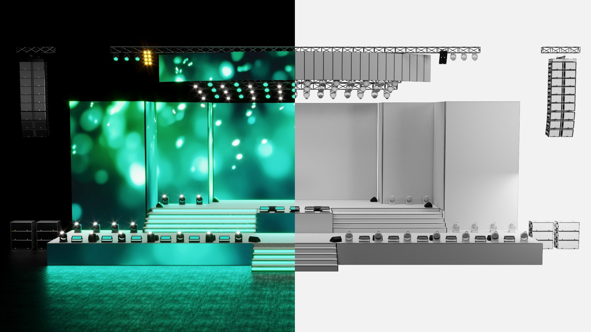 3D Concert Stage 4 Design - TurboSquid 2153957