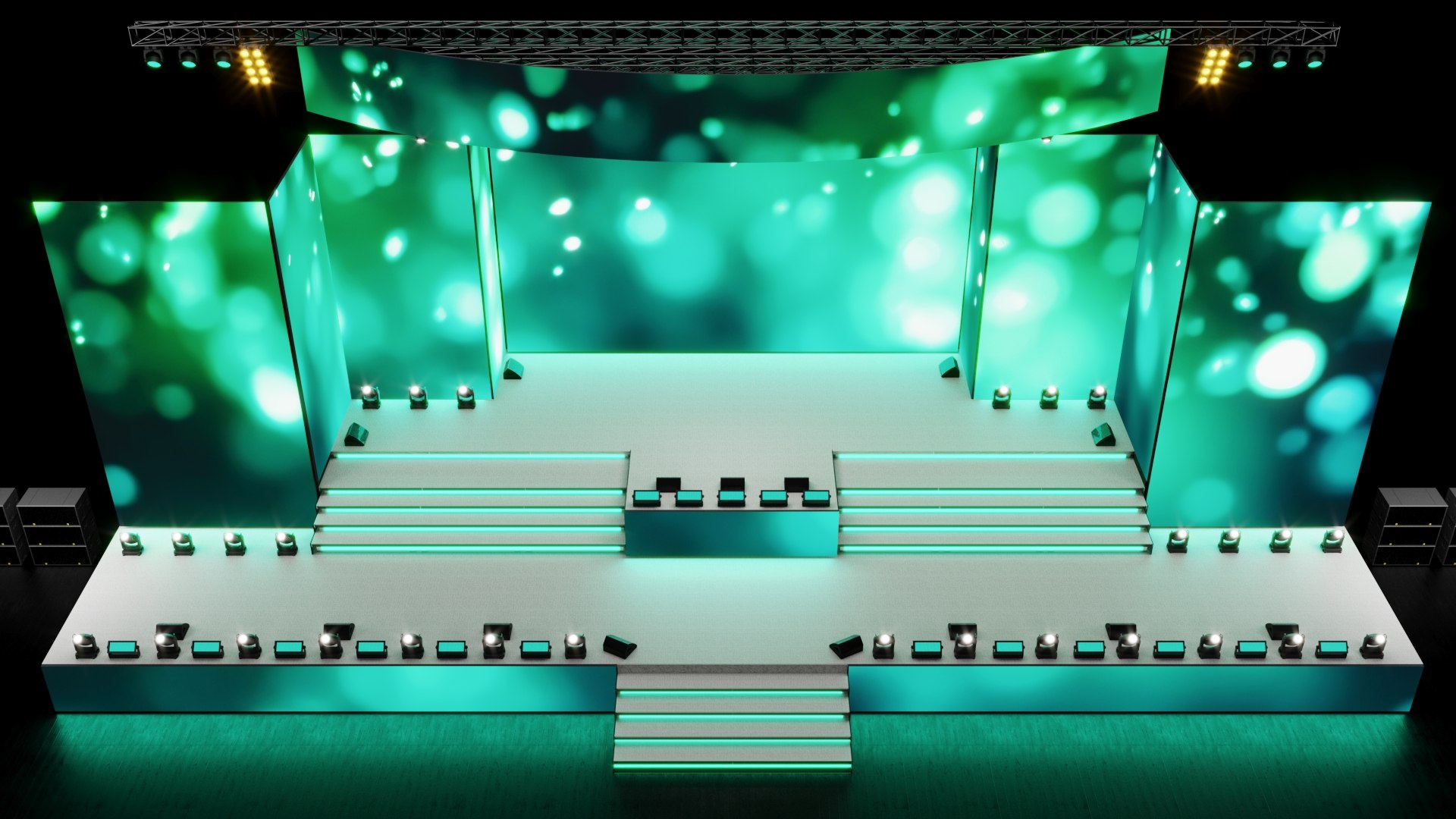 3D Concert Stage 4 Design - TurboSquid 2153957