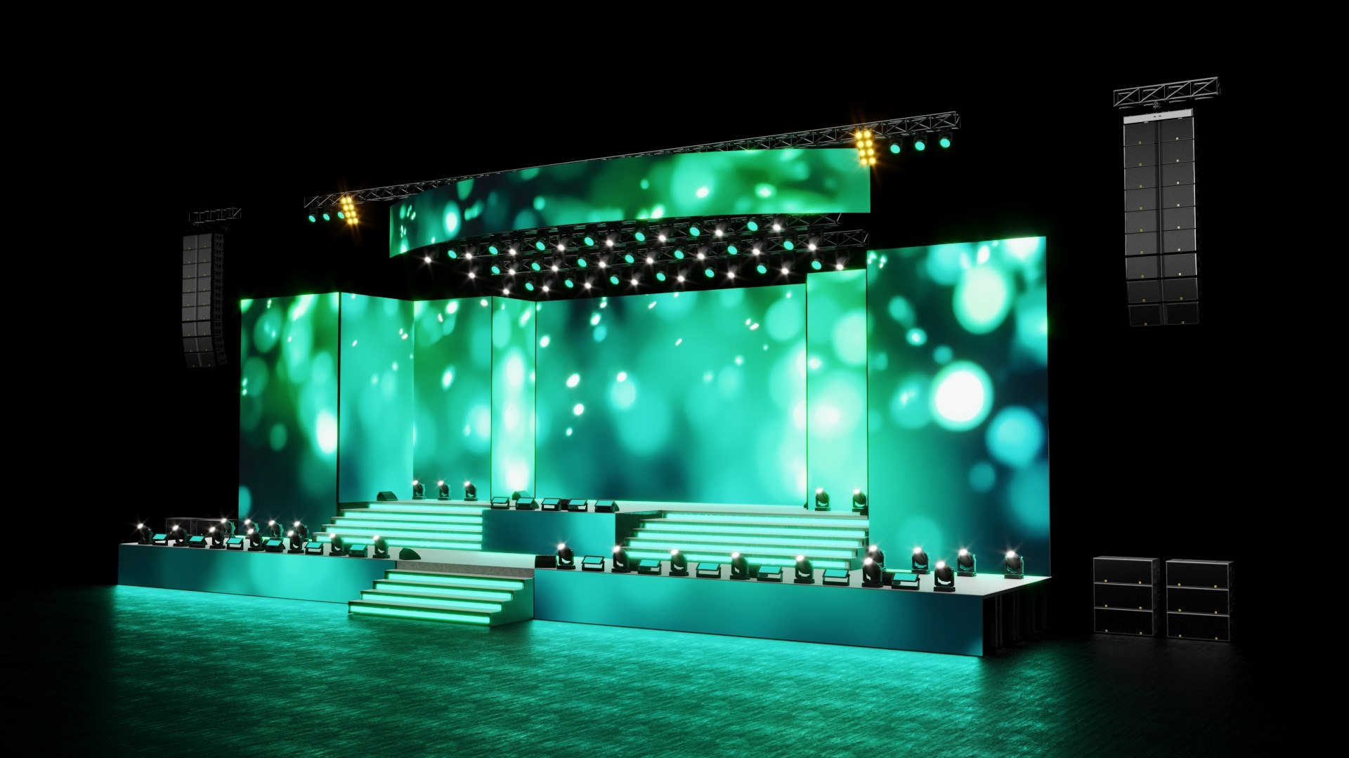 3D Concert Stage 4 Design - TurboSquid 2153957