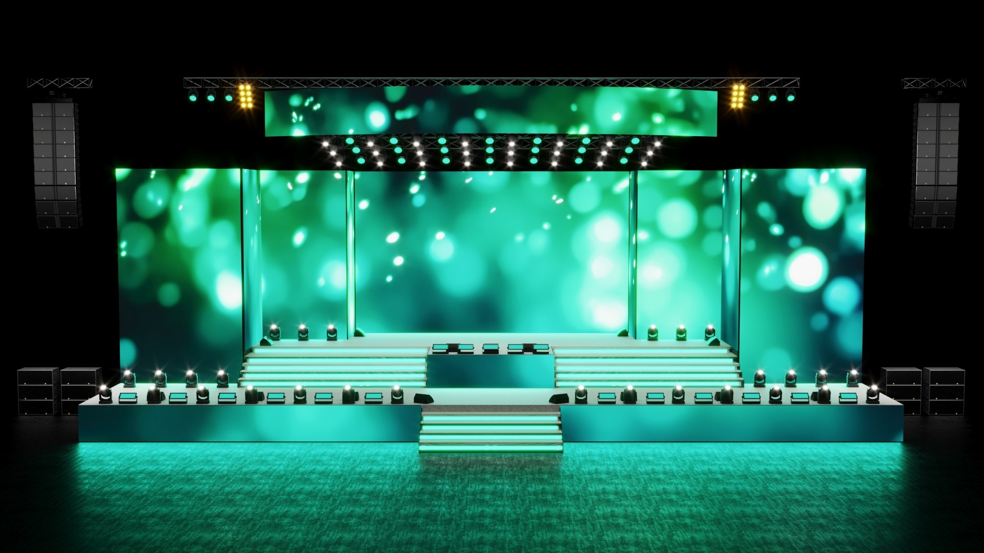 3D Concert Stage 4 Design - TurboSquid 2153957