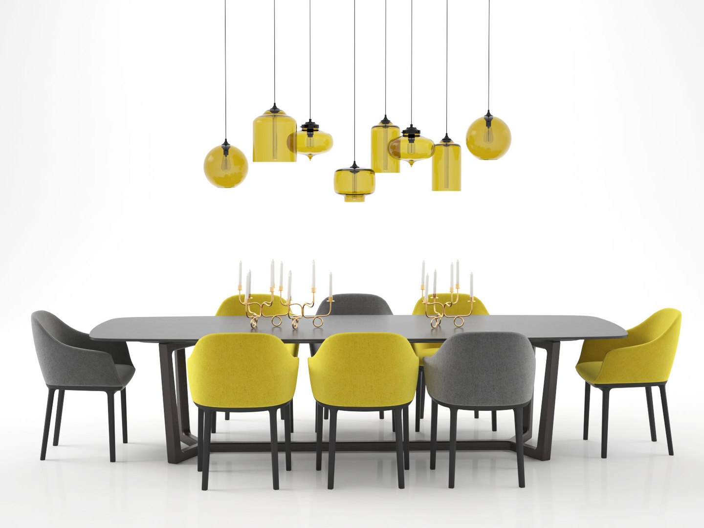 Dining Set 11 3D Model - TurboSquid 1204505