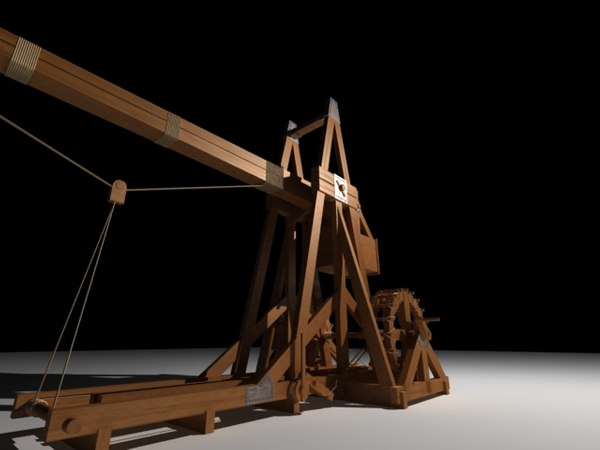 medieval trebuchet 3d max