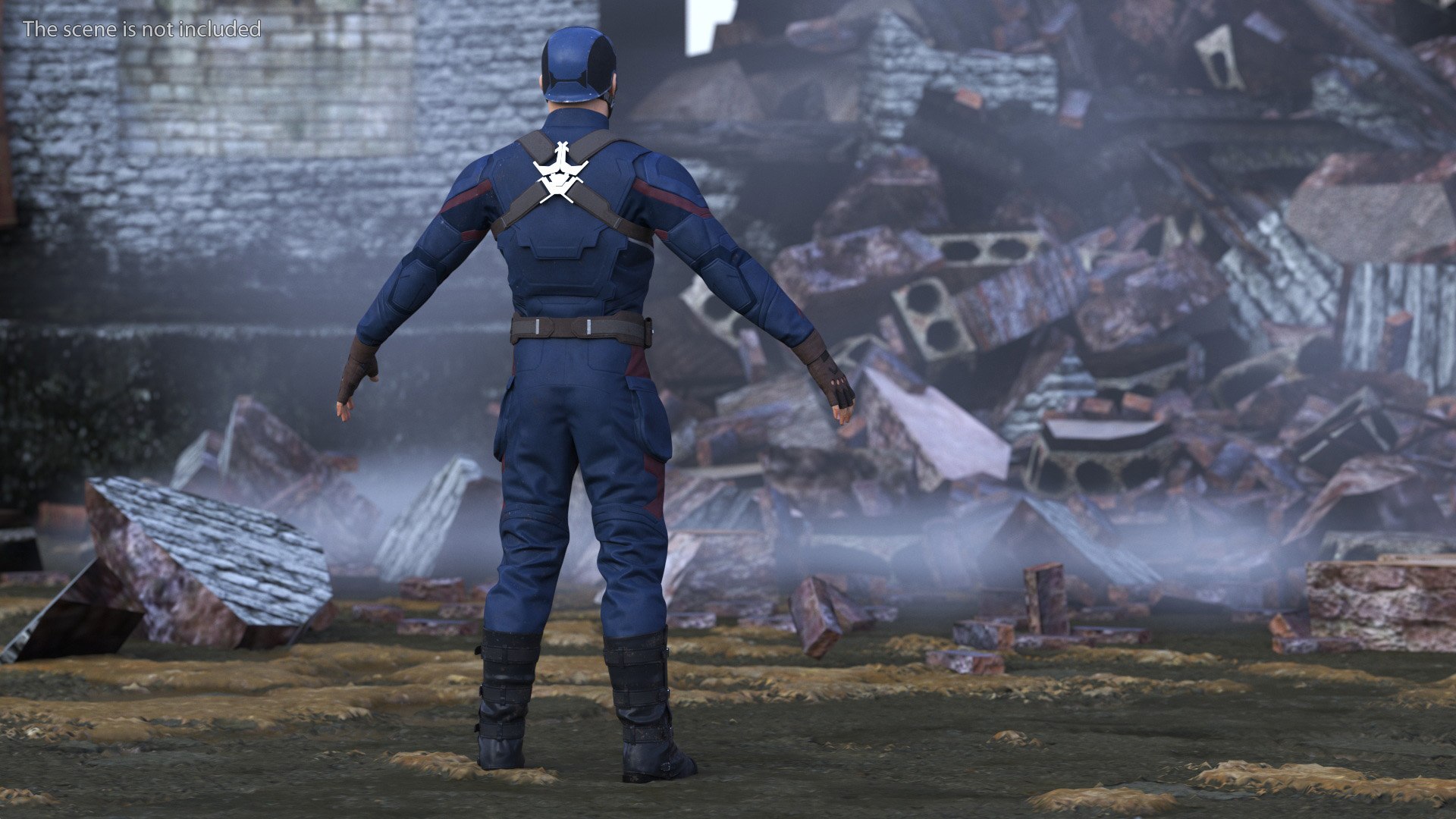 Captain America Character In Worn Suit 3D - TurboSquid 2051057