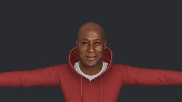modelo 3d Keith Rowley Personaje hiperrealista de cuerpo completo y ...