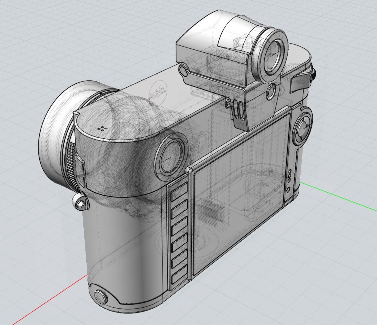 digital camera leica m 3d model