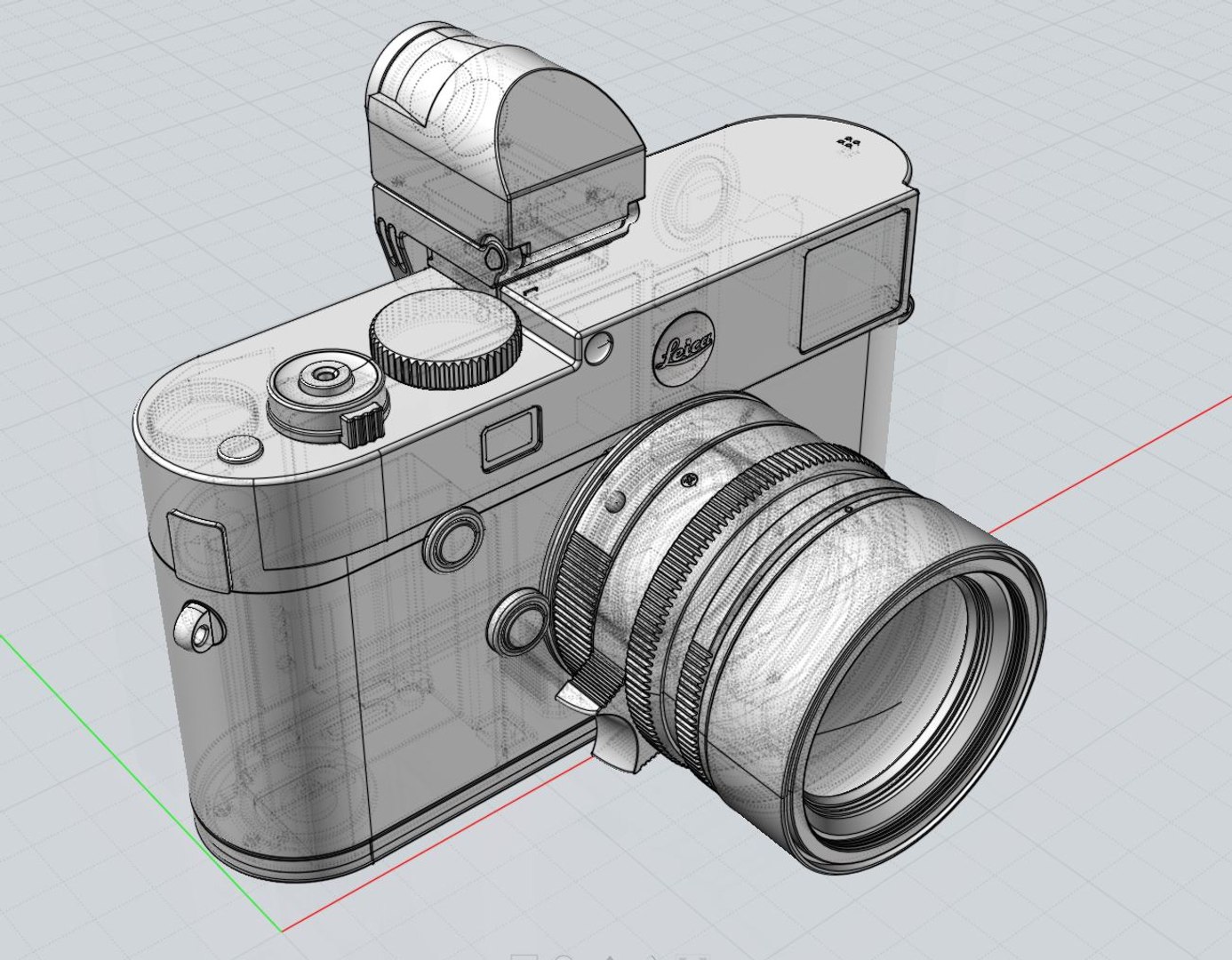 digital camera leica m 3d model