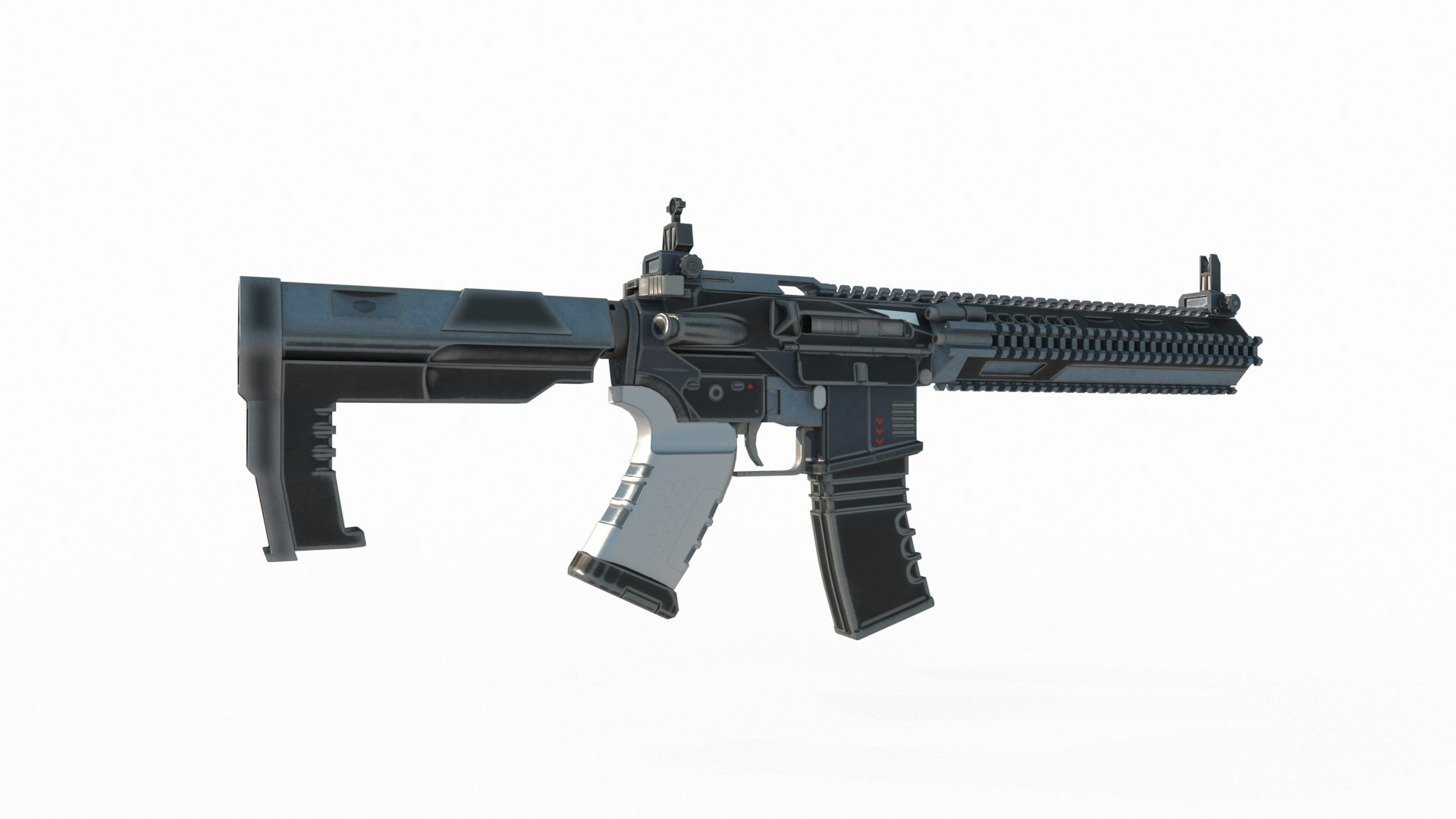 Future Science Fiction Automatic Rifle Model - TurboSquid 2274473