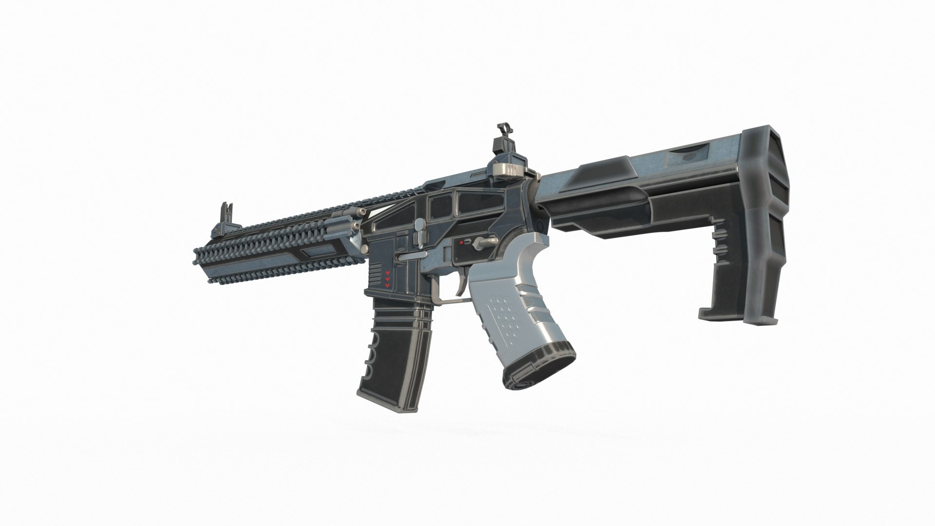 Future Science Fiction Automatic Rifle Model - TurboSquid 2274473