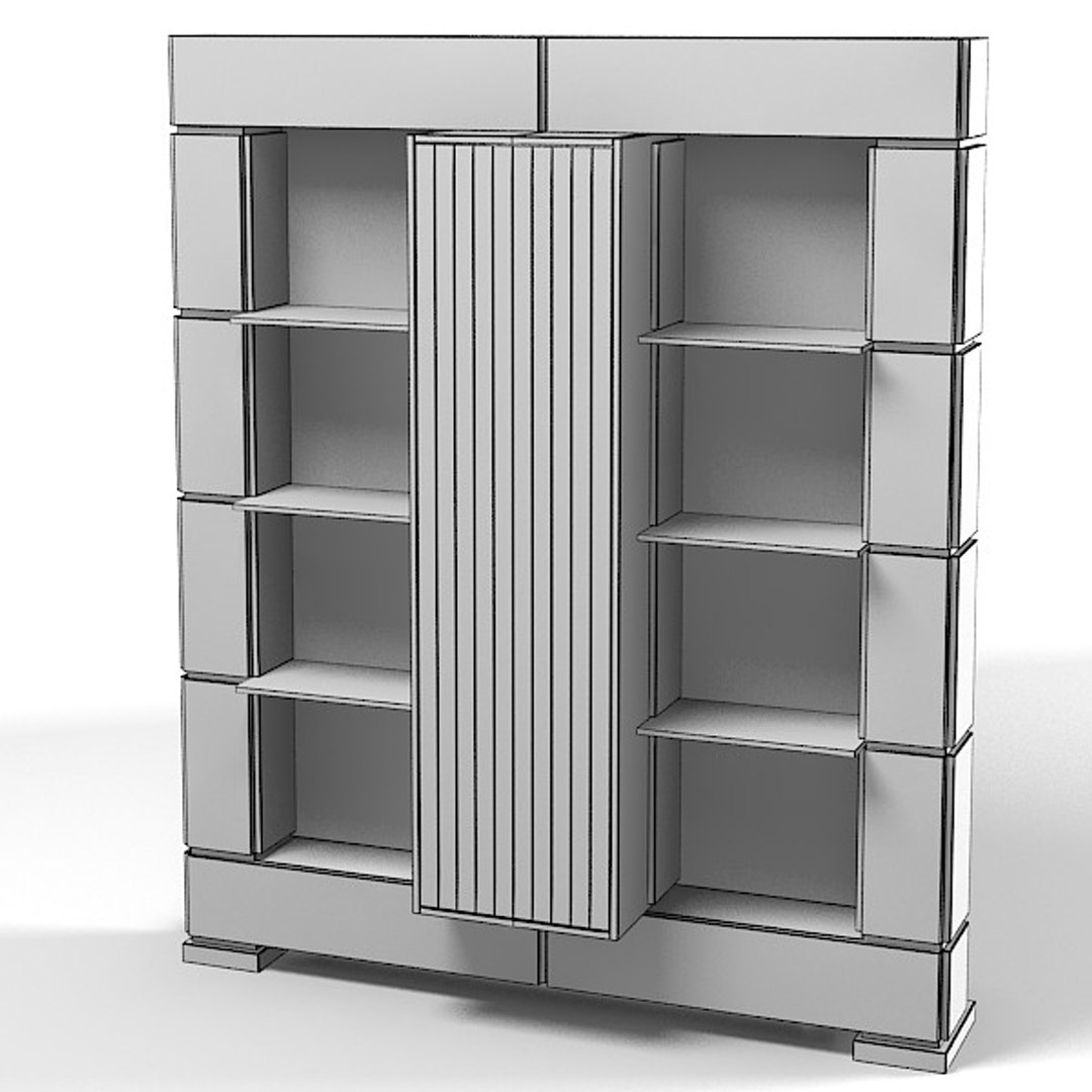 3d Smania Executive Bookcase