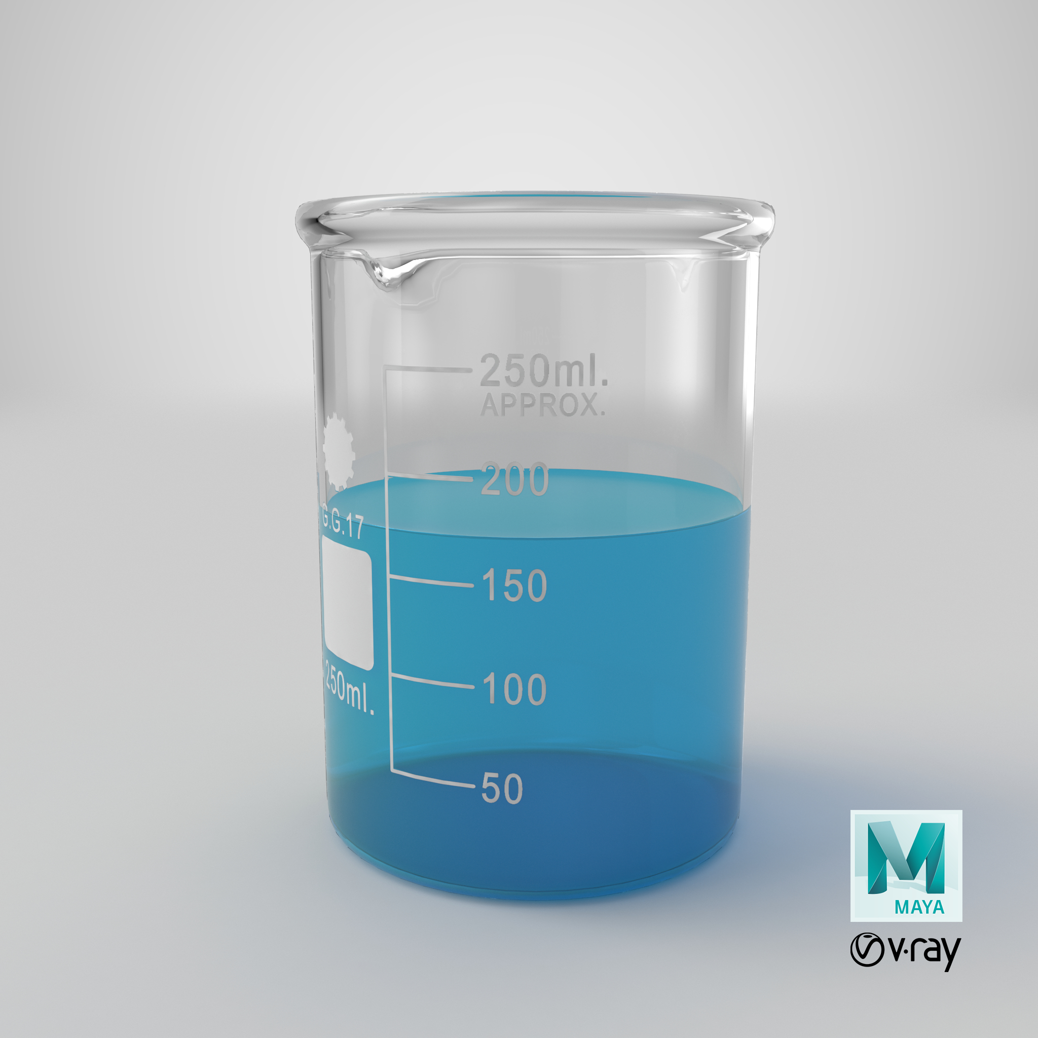 Lab beaker 3D model - TurboSquid 1683629