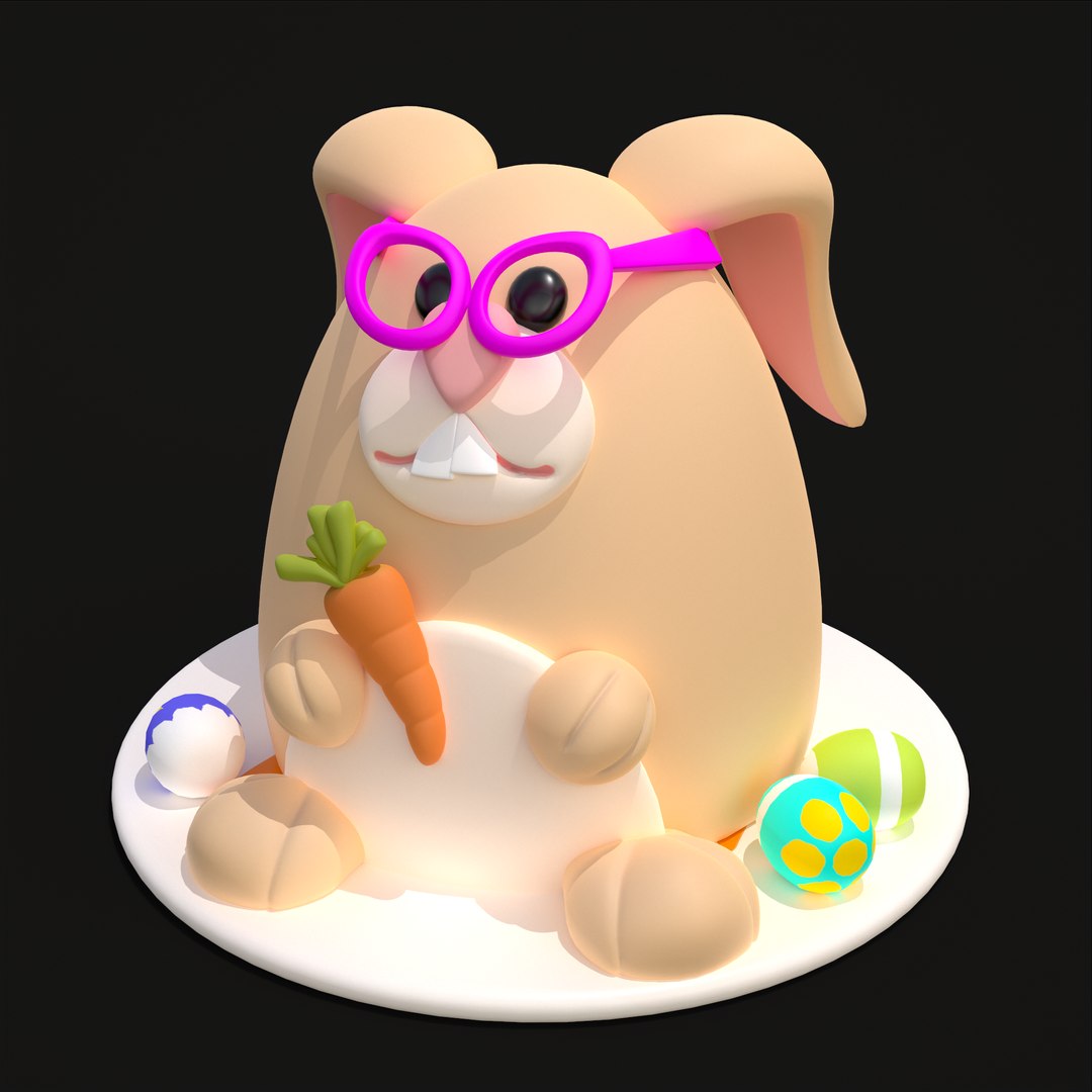 Fat Bunny Cake 3D - TurboSquid 1955324