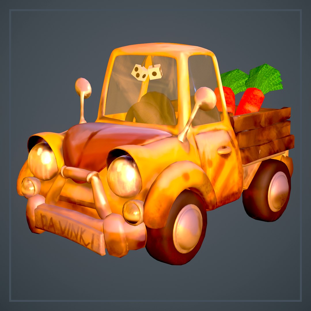 3D Old Truck Car Unity Game Ready Props Low-Poly - TurboSquid 2017639