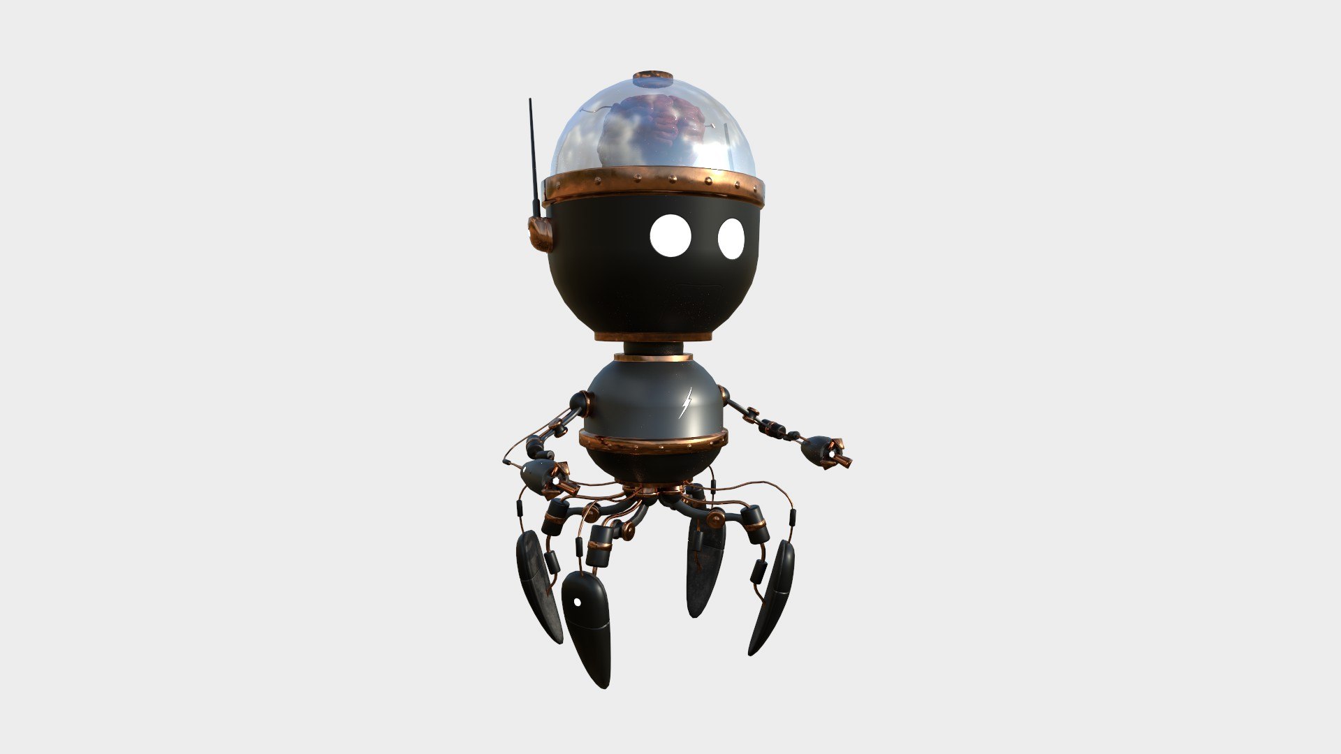 3D 10 Brain Robot G Collection - SciFi Character Design - TurboSquid ...
