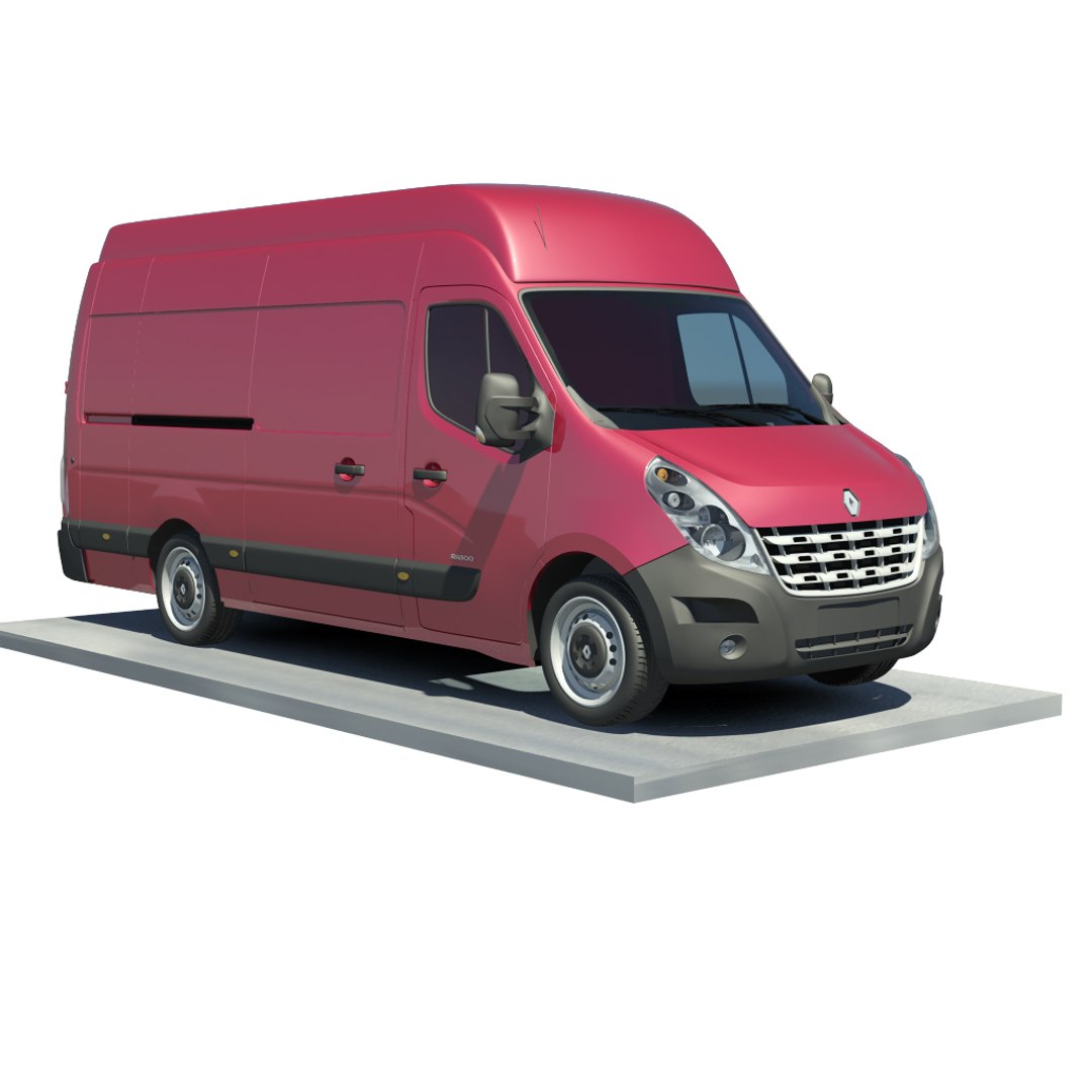 3d Renault Master L3h3 Traction Model