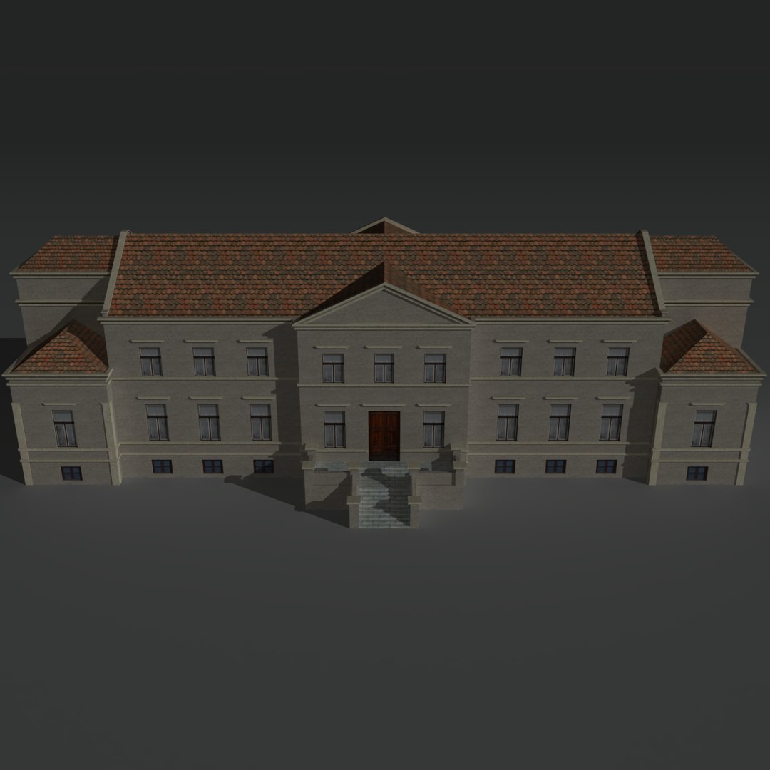 3d model manor house