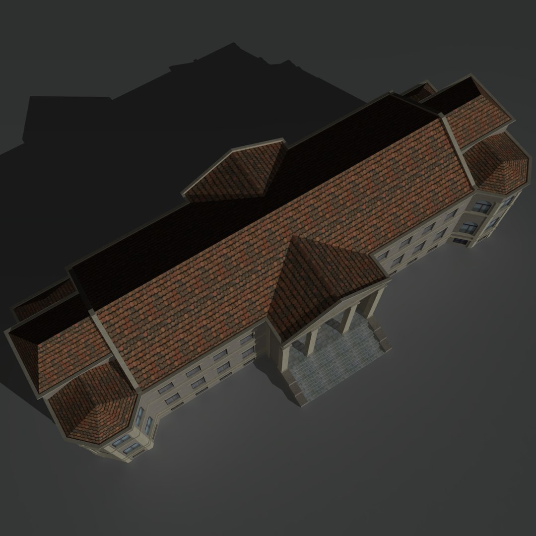 3d model manor house