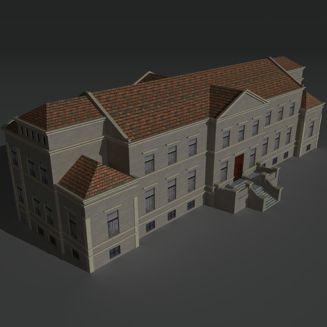 3d model manor house