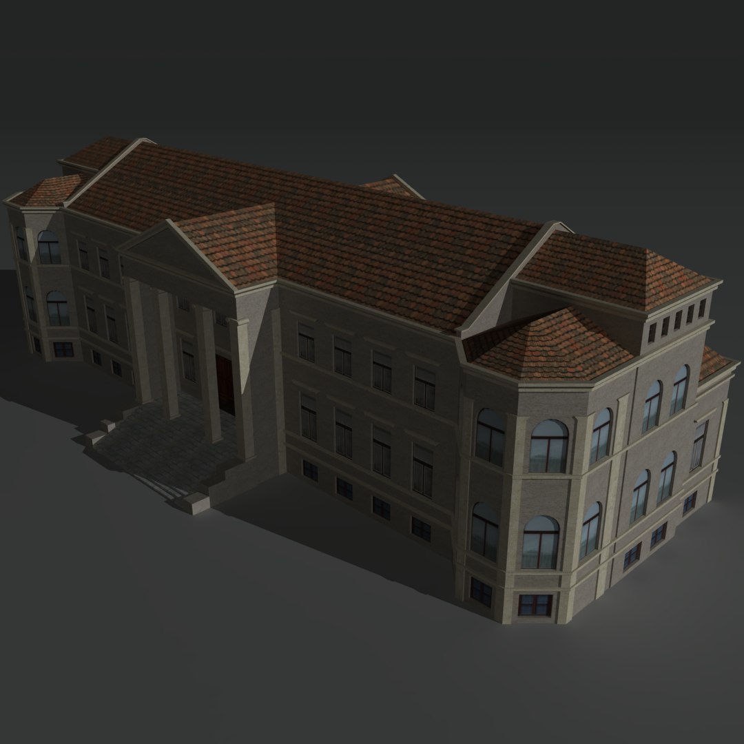 3d model manor house