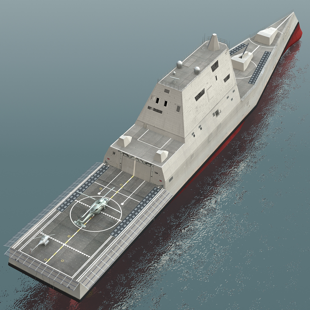 uss zumwalt ddg-1000 destroyers 3d model