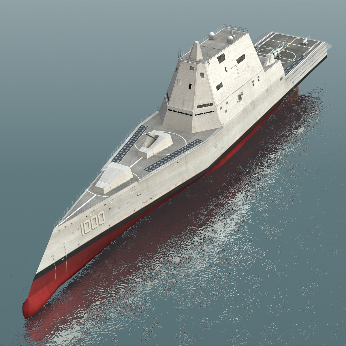 uss zumwalt ddg-1000 destroyers 3d model